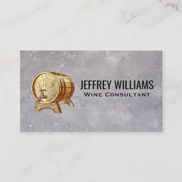 Wooden Wine Barrel Business Card | Zazzle.com
