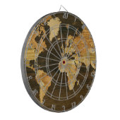 Wooden World Map Dartboard With Darts | Zazzle