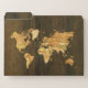 Wooden World Map File Folder | Zazzle