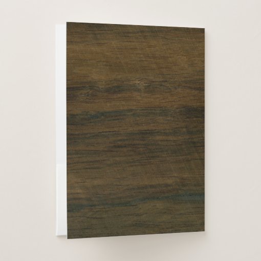 Wooden World Map Pocket Folder | Zazzle
