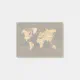 Wooden World Map Post-it Notes | Zazzle