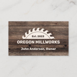Woodgrain Lumber Sawmill Business Cards | Zazzle