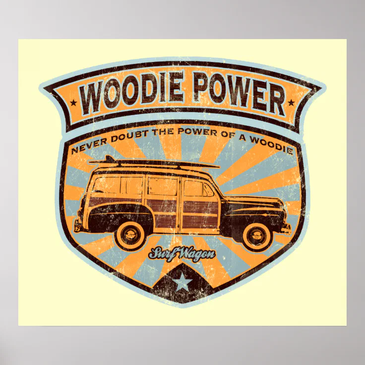 Woodie Wagon poster | Zazzle