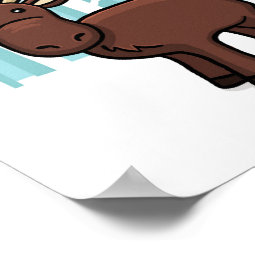 Woodland Animal Moose Poster | Zazzle