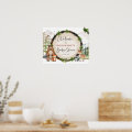 Woodland Animal Wood Slice Welcome Sign Poster | Zazzle