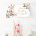 Woodland Animals Boho Tribal Welcome Backdrop Banner | Zazzle
