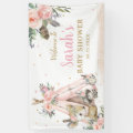 Woodland Animals Boho Tribal Welcome Backdrop Banner | Zazzle