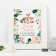 Woodland Animals Favorite Family Traditions Sign | Zazzle