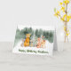 Woodland Animals Forest Personalized Birthday Card | Zazzle