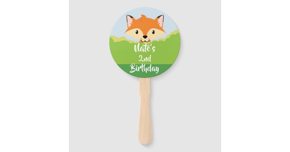 Woodland Animals Fox Hand Fan | Zazzle