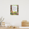 Woodland Animals in Forest Welcome Sign Poster | Zazzle