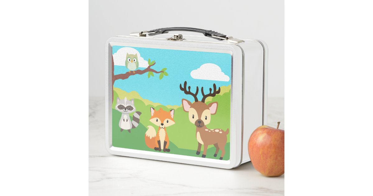 Woodland Animals Lunch Box | Zazzle