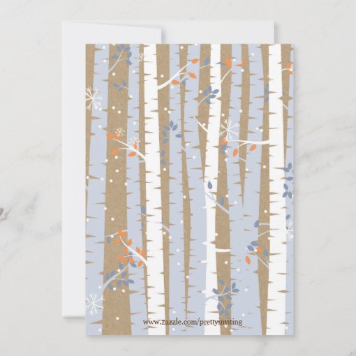 Woodland Animals Winter Boys Birthday Invitation | Zazzle