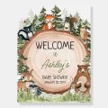 Woodland Animals Wood Slice Welcome Sign | Zazzle