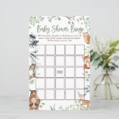 Woodland Baby Shower Bingo Cards | Zazzle