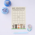 Woodland Baby Shower Bingo Game Cards Flyer | Zazzle