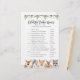 Woodland Baby Shower Celebrity Baby Names Game | Zazzle