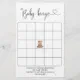 Woodland Bear Baby Shower Bingo Game | Zazzle