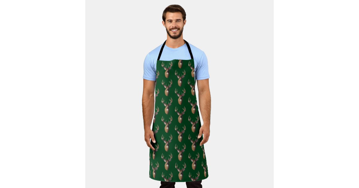 Woodland Buck Deer Apron | Zazzle