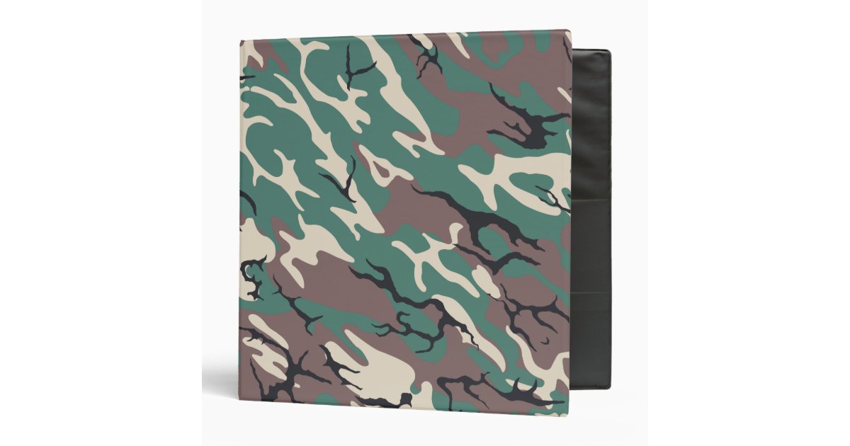 Woodland Camo Binder | Zazzle