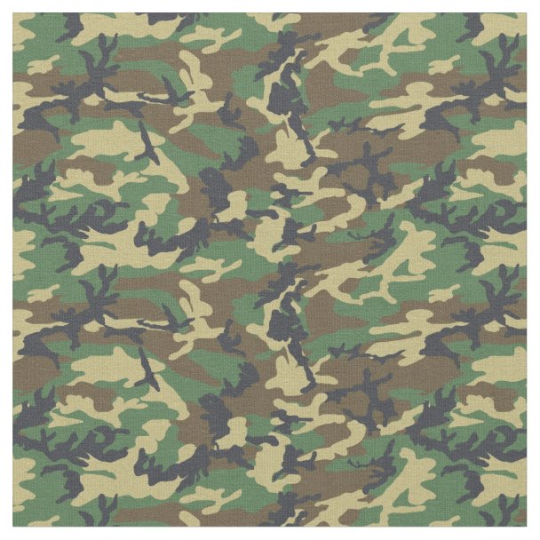 Woodland Camo Fabric | Zazzle.com