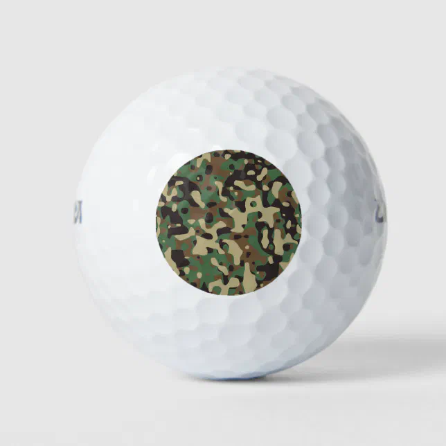 Woodland Camo Golf Balls | Zazzle