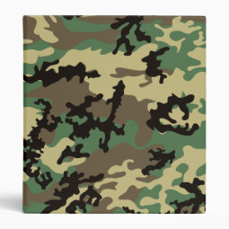 Woodland Camo School Binder | Zazzle