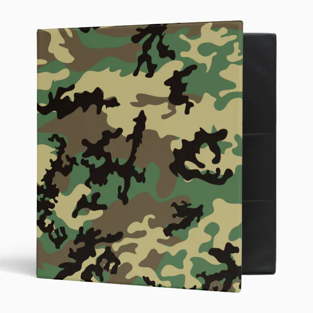 Woodland Camo School Binder | Zazzle