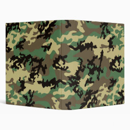 Woodland Camo School Binder | Zazzle