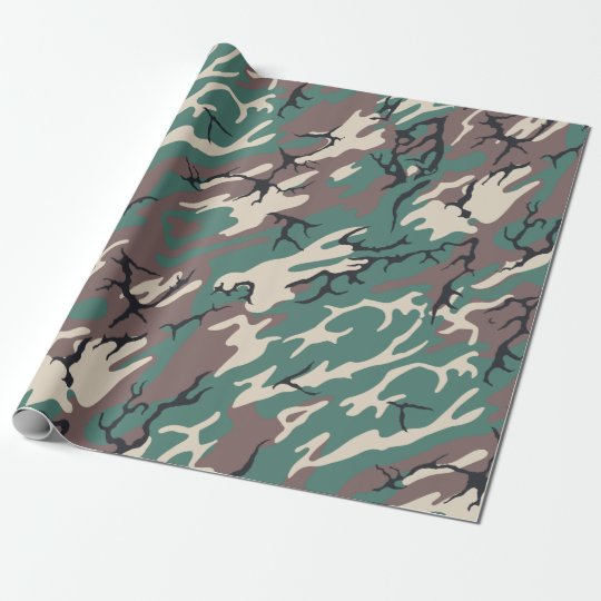 Woodland Camo Wrapping Paper | Zazzle.com