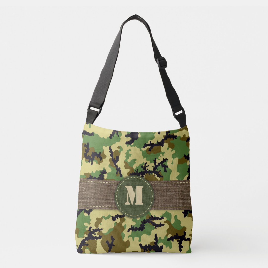 Woodland camouflage crossbody bag | Zazzle