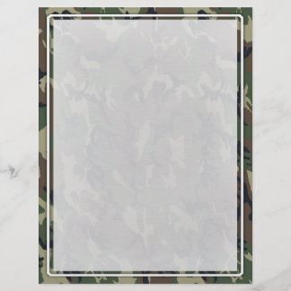 Woodland Camouflage Military Background Flyer Design