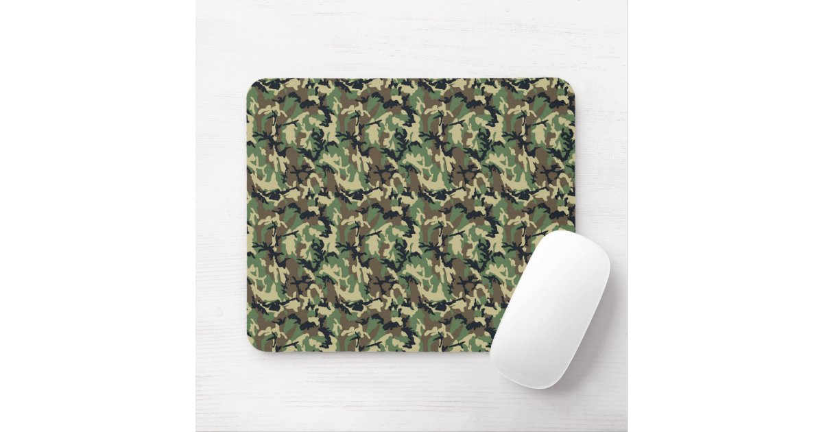 Woodland Camouflage Mouse Pad | Zazzle
