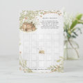 Woodland Deer | Baby Shower Bingo Card | Zazzle