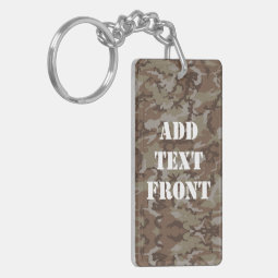 Woodland Desert Military Camouflage Keychain | Zazzle
