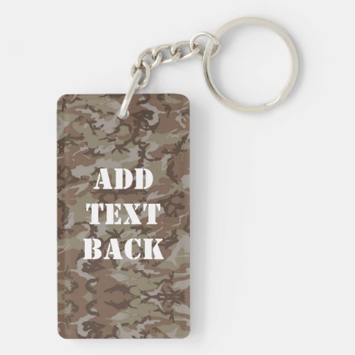 Woodland Desert Military Camouflage Keychain | Zazzle