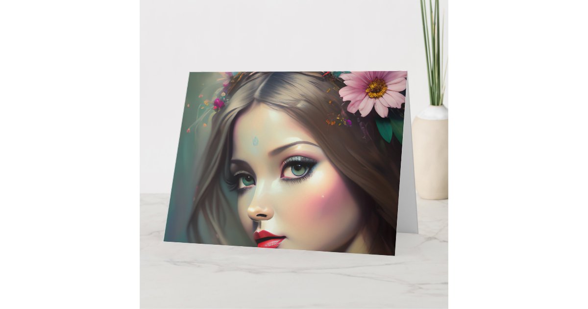 Woodland Fantasy Sprite Thank You Card | Zazzle