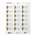 Woodland floral Large Address Labels | Zazzle