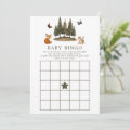 Woodland Forest Animals Baby Shower Bingo Game Invitation | Zazzle