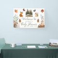Woodland Forest Animals Baby Shower Welcome Banner | Zazzle
