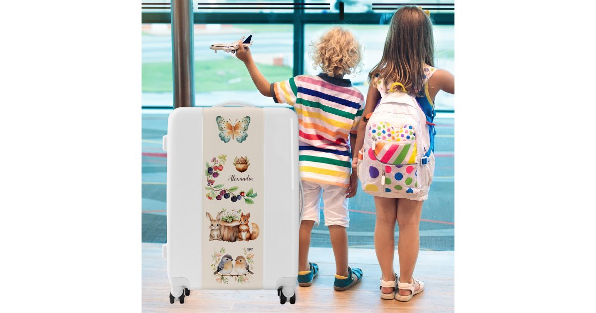 Woodland Forest Animals Luggage | Zazzle