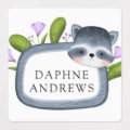 Woodland Forest Animals School Daycare Labels | Zazzle