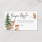 Woodland Forest Baby Shower - Diaper Raffle Card | Zazzle