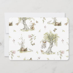 Woodland Forest Downloadable Diaper Raffle Ticket Invitation | Zazzle