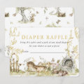 Woodland Forest Downloadable Diaper Raffle Ticket Invitation | Zazzle