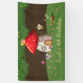 Woodland Forest, Fairy Birthday Banner | Zazzle