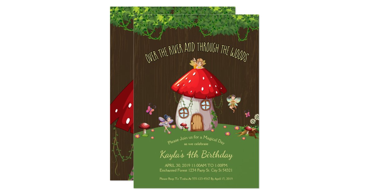 Woodland Forest, Fairy Invitations | Zazzle.com