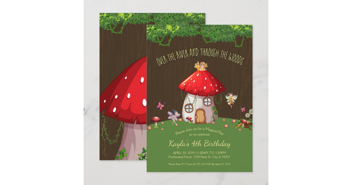 Woodland Forest, Fairy Invitations | Zazzle