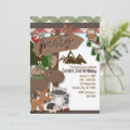 Woodland Forest Friends Kids Birthday Party Invitation | Zazzle