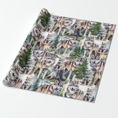 Wolf Wrapping Paper